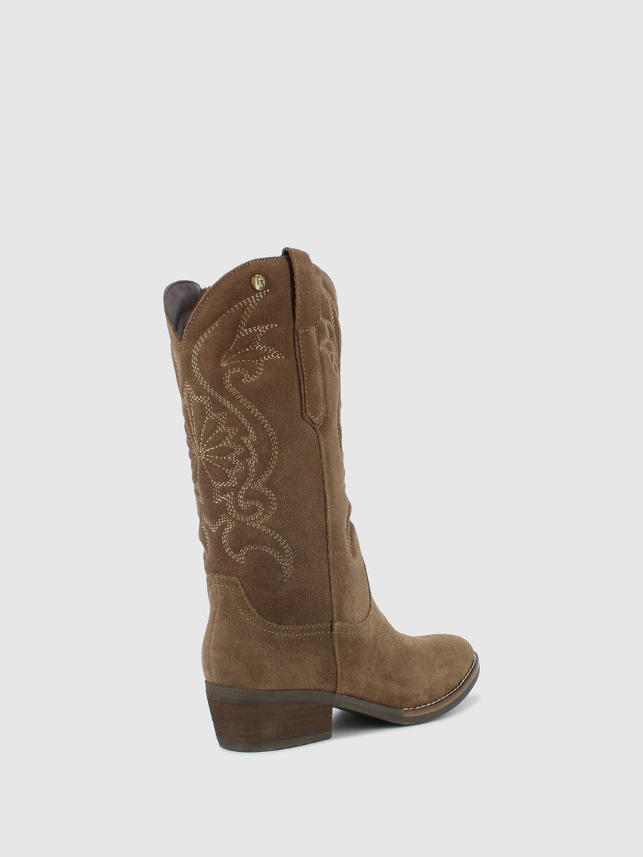 Botas Texanas em Taupe – Foreva